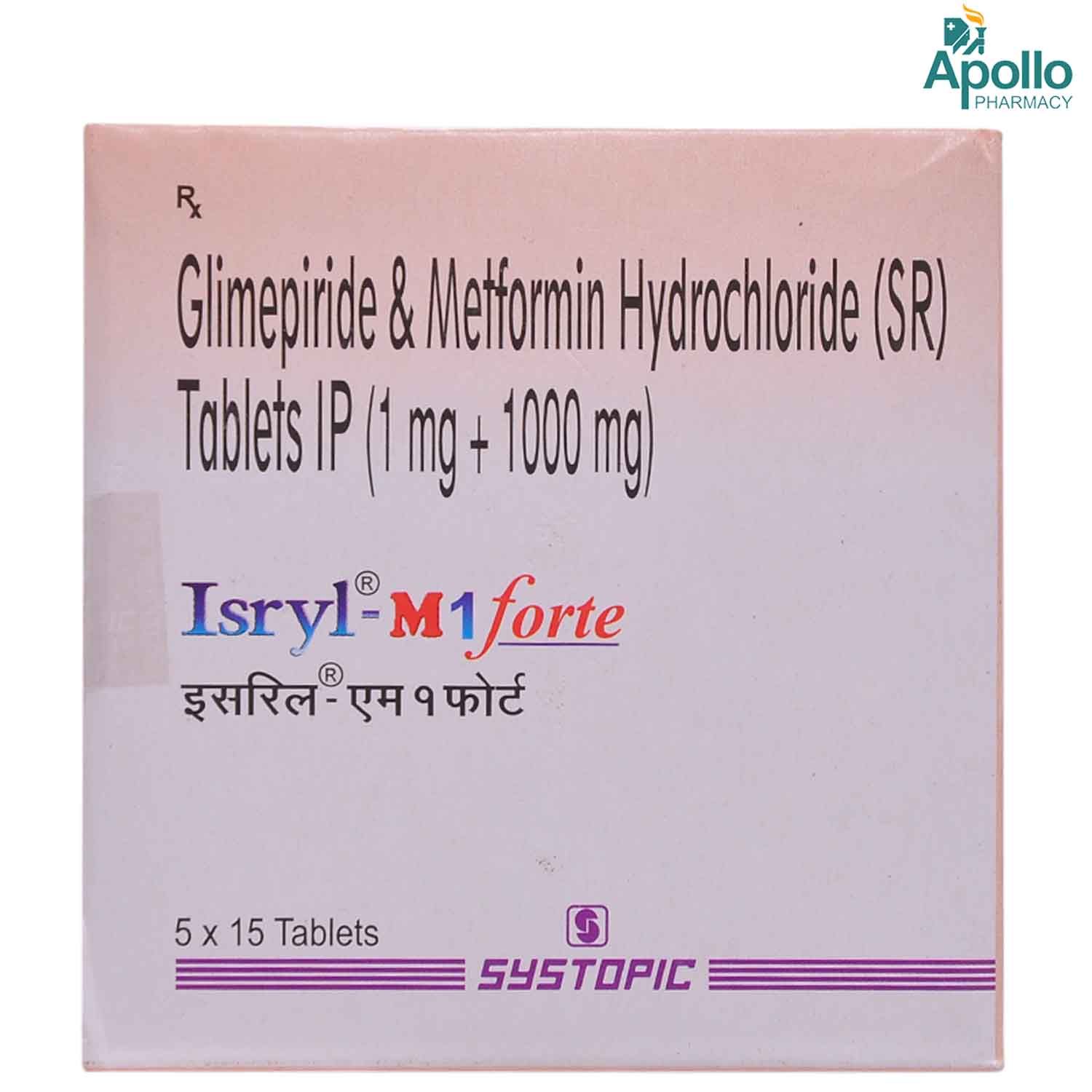 Isryl-M 1 Forte Tablet | Uses, Side Effects, Price | Apollo Pharmacy