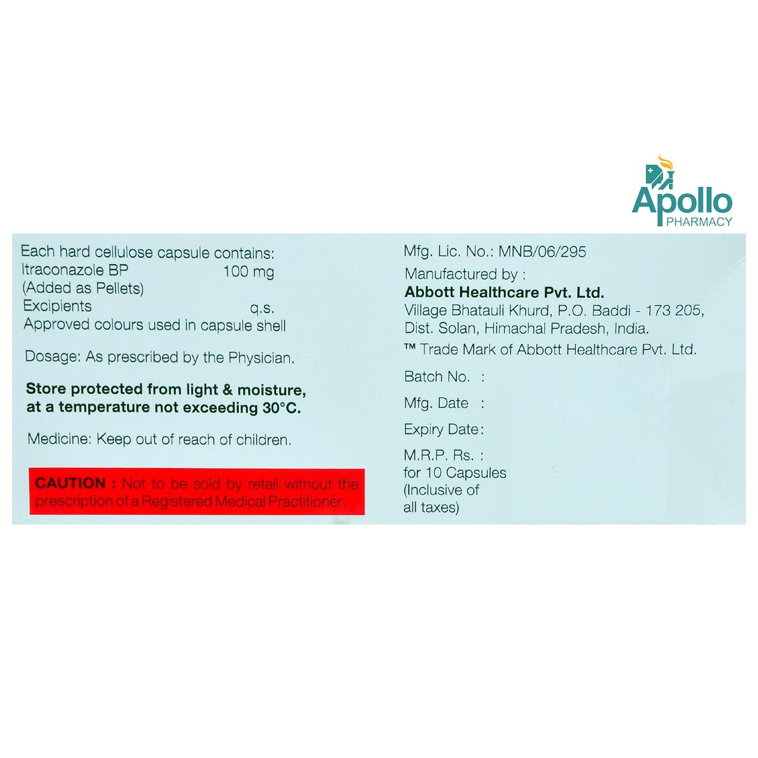 I-Tyza Capsule 10's Price, Uses, Side Effects, Composition - Apollo ...