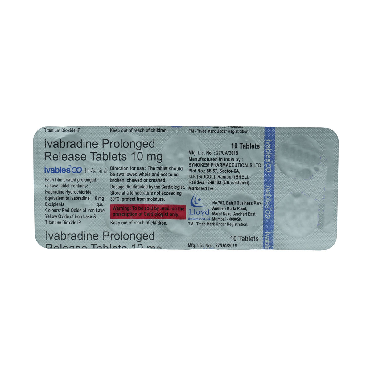 IVABLES OD 10 TABLETS | Uses, Side Effects, Price | Apollo Pharmacy