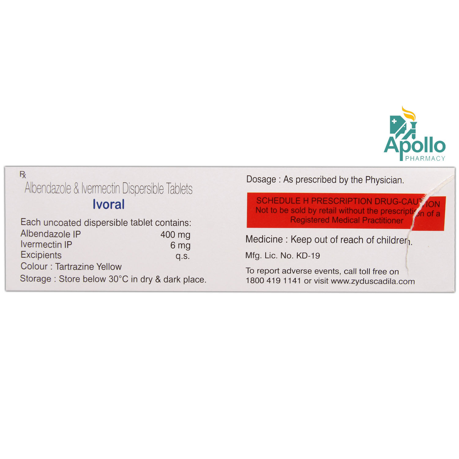 Ivoral Tablet | Uses, Side Effects, Price | Apollo Pharmacy