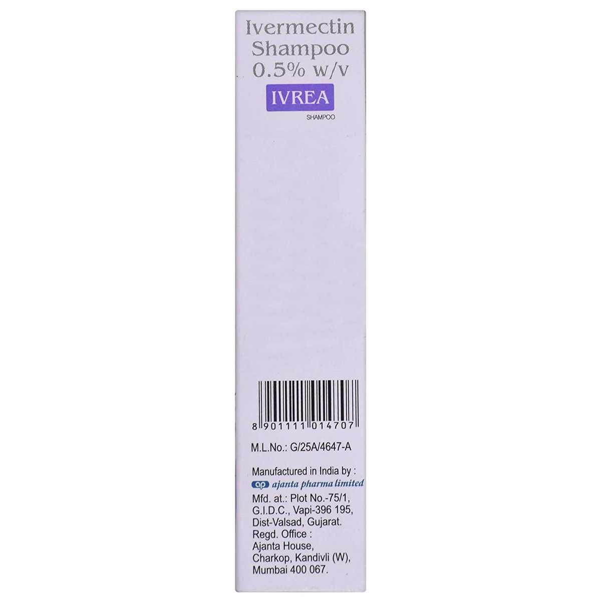 Ivrea Shampoo, 30 ml | Uses, Side Effects, Price | Apollo Pharmacy