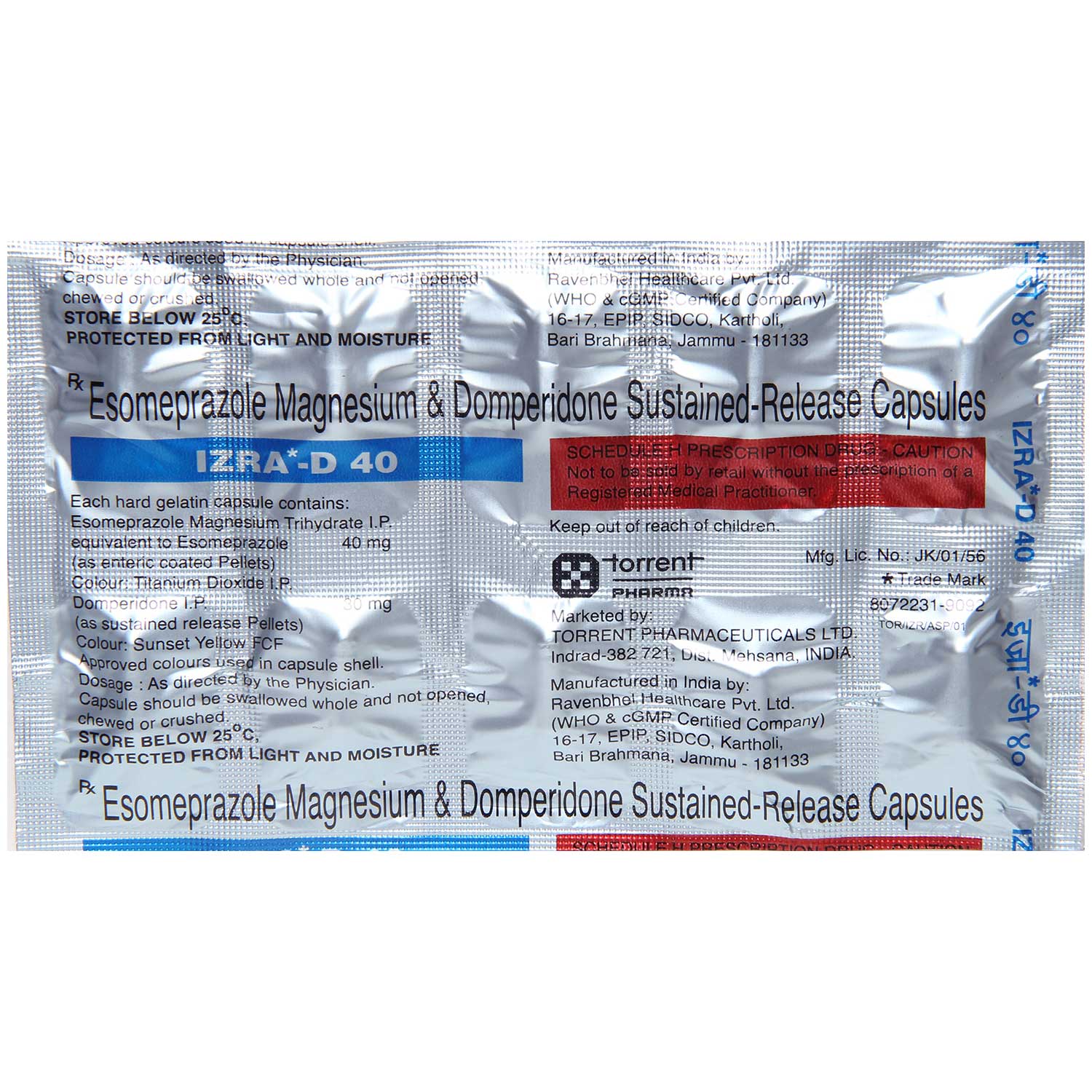 Izra-D 40 Capsule 10's Price, Uses, Side Effects, Composition - Apollo ...