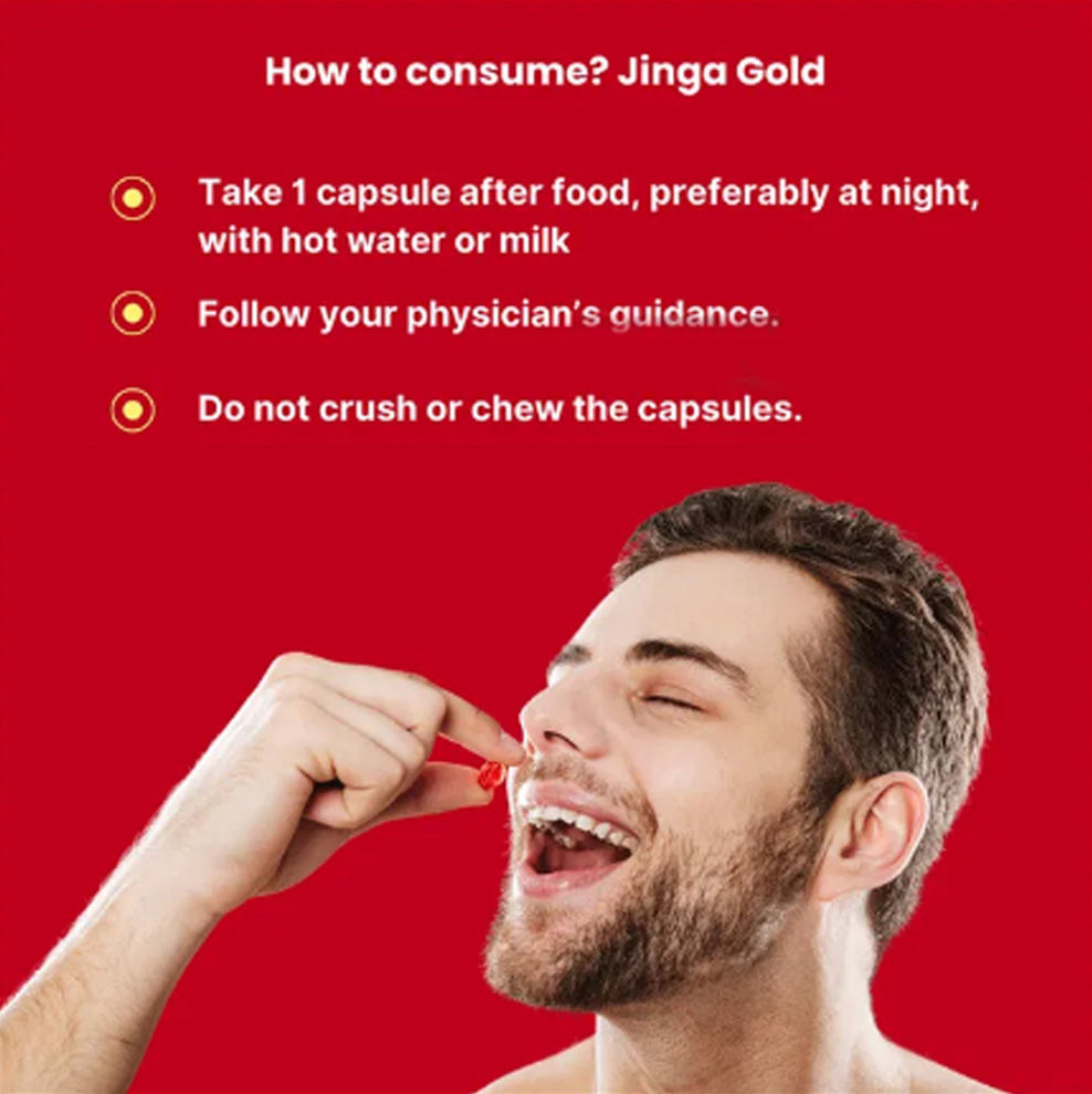 Buy Jinga Gold, 4 Capsules | 19 Minutes Delivery | Apollo Pharmacy