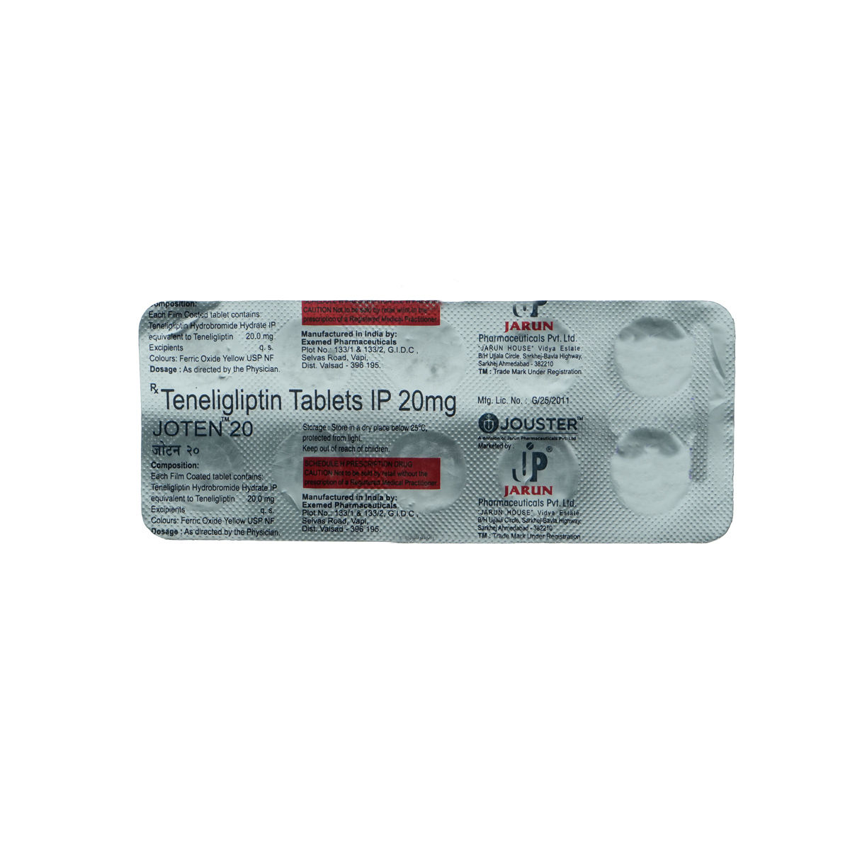 JOTEN 20MG TABLETS | Uses, Side Effects, Price | Apollo Pharmacy