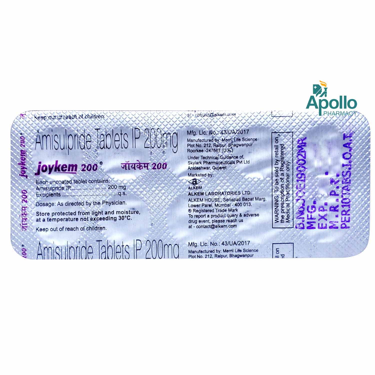 JOYKEM 200MG TABLET Price, Uses, Side Effects, Composition - Apollo ...