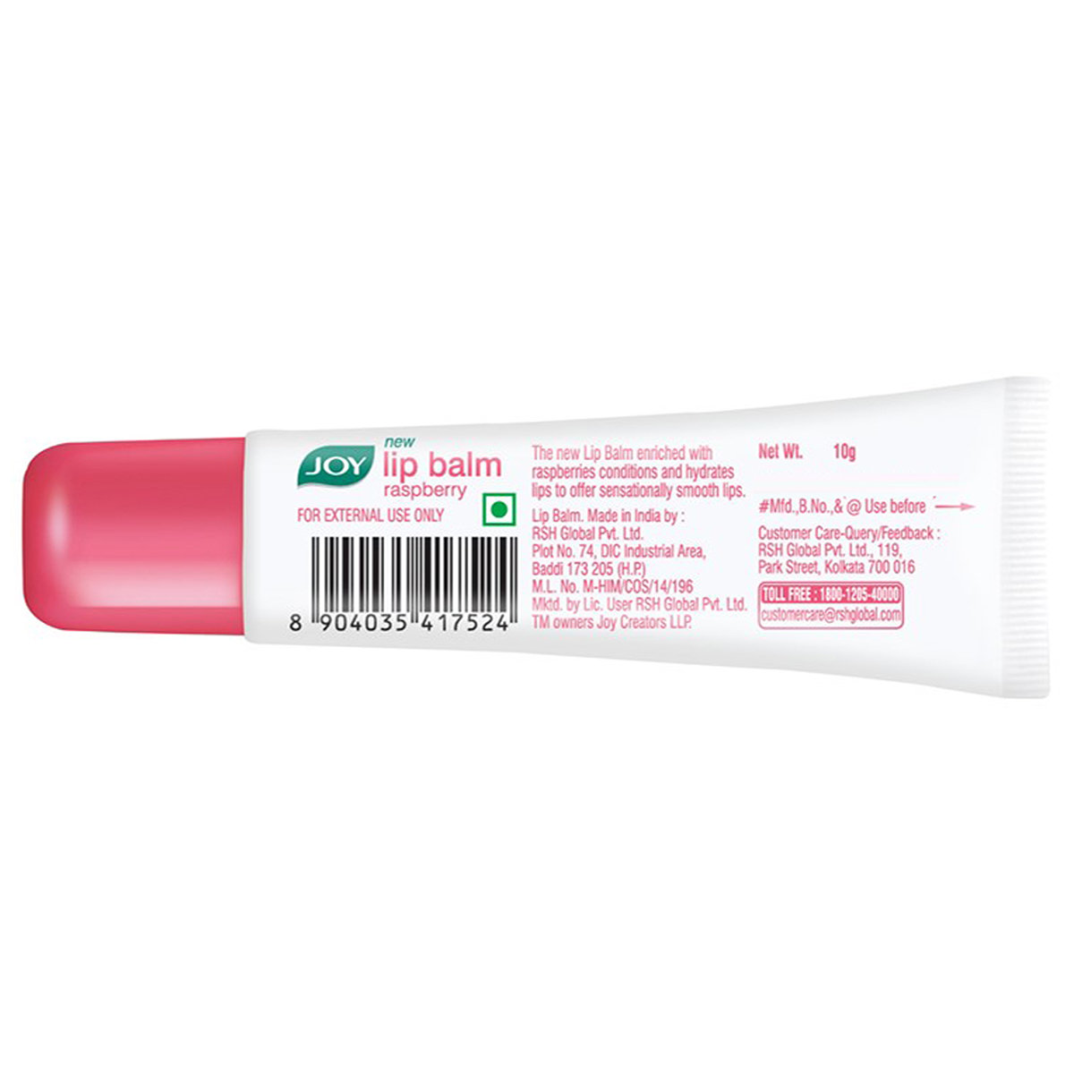 Buy Joy Raspberry SPF15 Lip Balm, 10 gm | 19 Minutes Delivery | Apollo ...