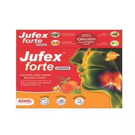 Buy Aimil Jufex Forte Orange Flavour, 12 Lozenges | 19 Minutes Delivery ...