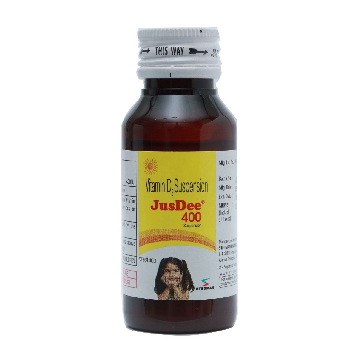 Jusdee 400IU Suspension 50 ml Price, Uses, Side Effects, Composition ...