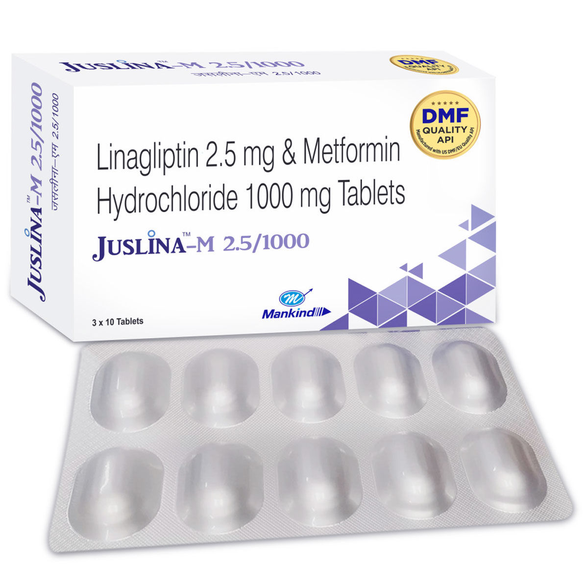 Juslina-M 2.5/1000 Tablet | Uses, Side Effects, Price | Apollo Pharmacy
