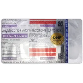Juslina-M 2.5/1000 Tablet | Uses, Side Effects, Price | Apollo Pharmacy