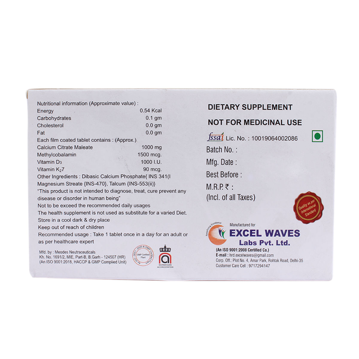 Kal 2 Win Tablet 10's Price, Uses, Side Effects, Composition - Apollo ...