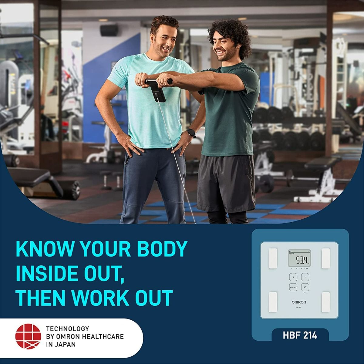 Omron Karada Scan Body Composition Monitor HBF-214, 1 Count Price, Uses ...