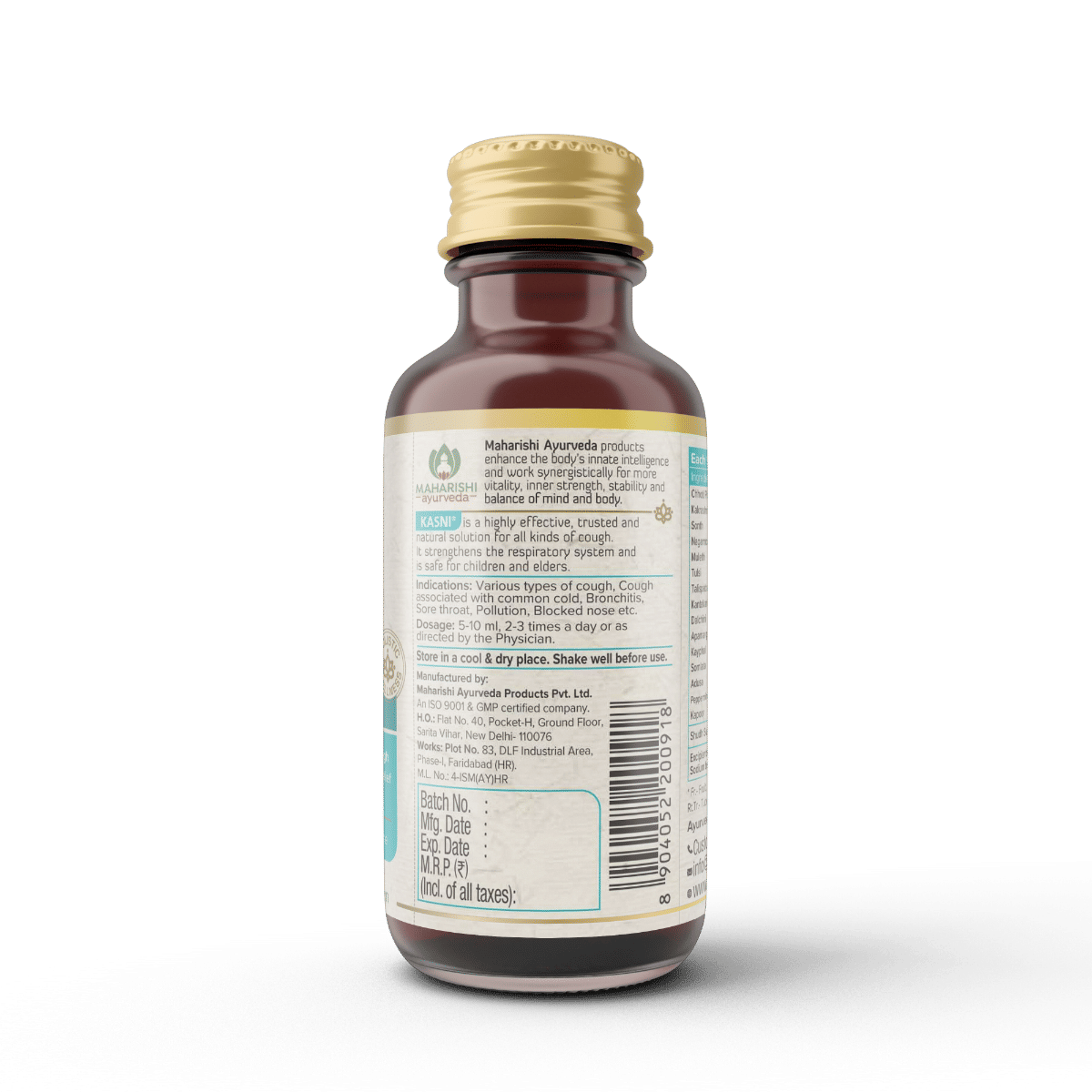 Buy Maharishi Ayurveda Kasni Cough Syrup, 100 ml | 19 Minutes Delivery ...
