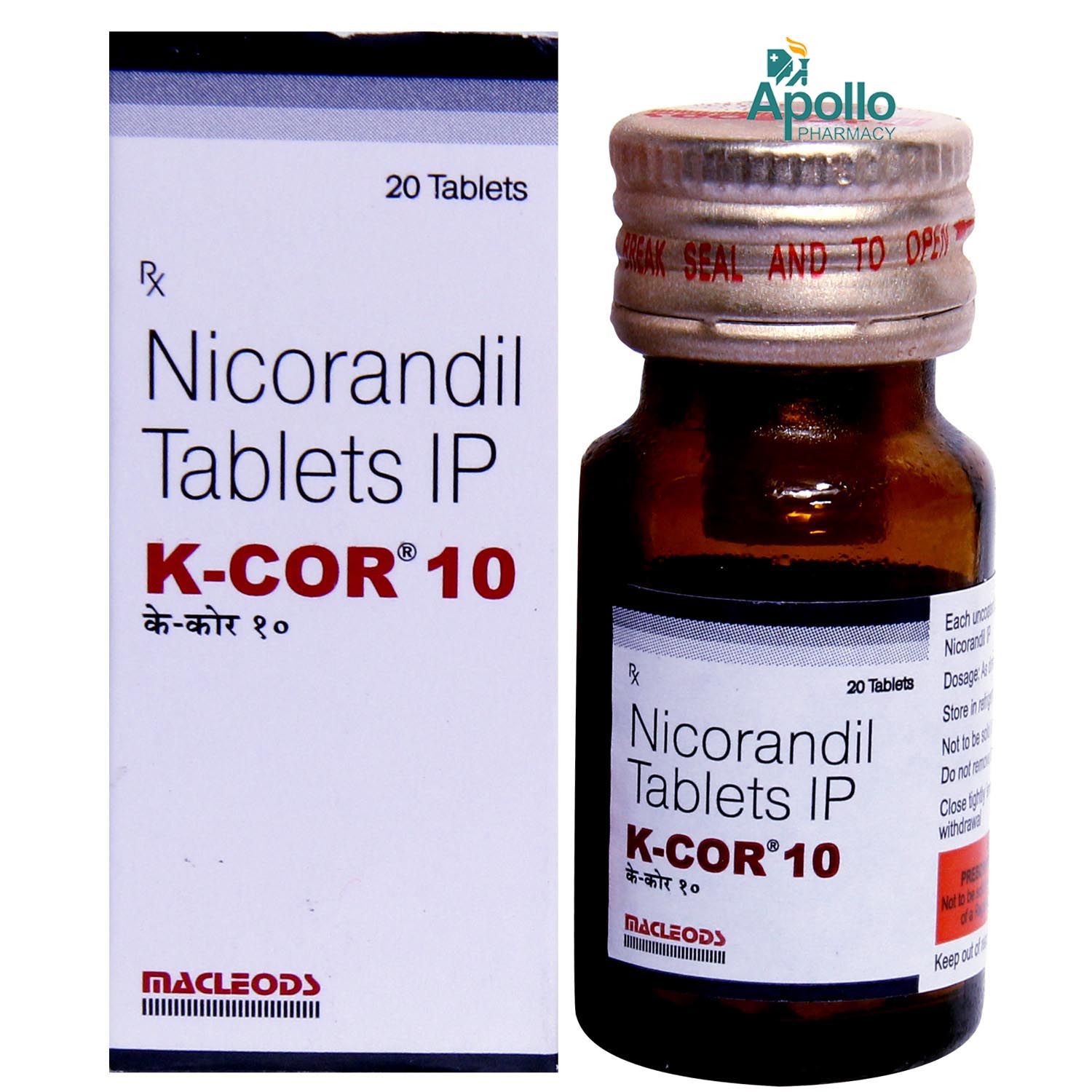 Kcor 10 Tablet 20's Price, Uses, Side Effects, Composition - Apollo ...