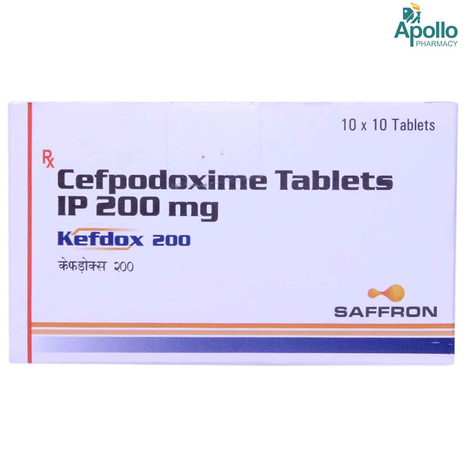 Kefdox 200 Tablet | Uses, Side Effects, Price | Apollo Pharmacy