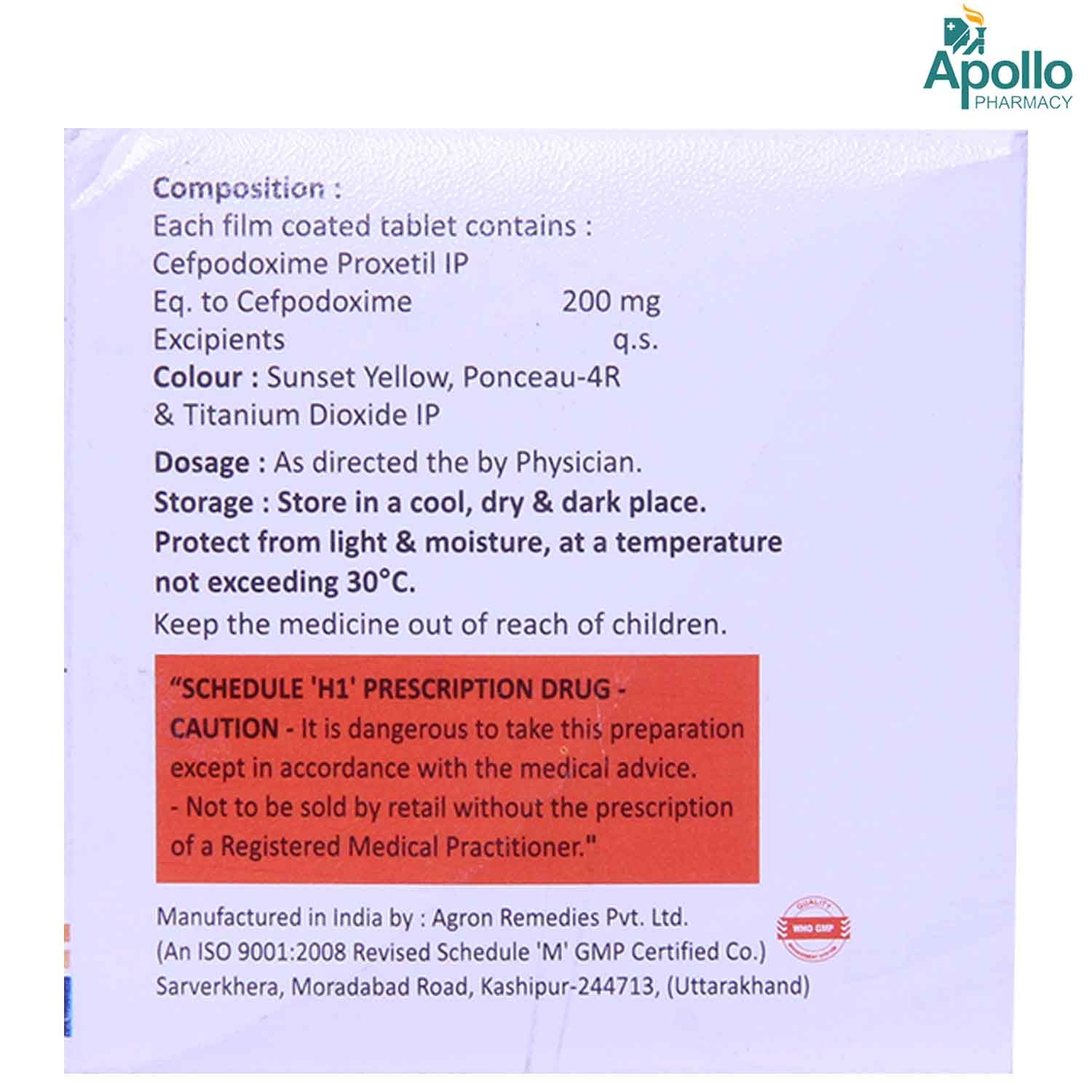 Kefdox 200 Tablet | Uses, Side Effects, Price | Apollo Pharmacy