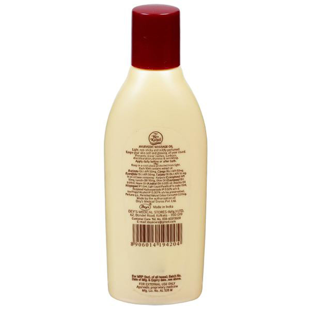 Keo Karpin Body Oil, 100 ml Price, Uses, Side Effects, Composition ...