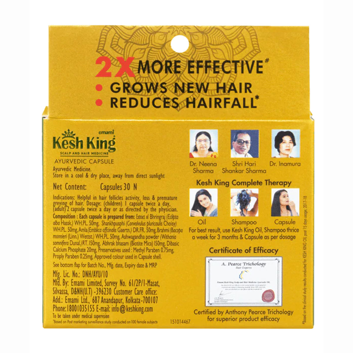 Kesh King, 30 Capsules Price, Uses, Side Effects, Composition - Apollo ...