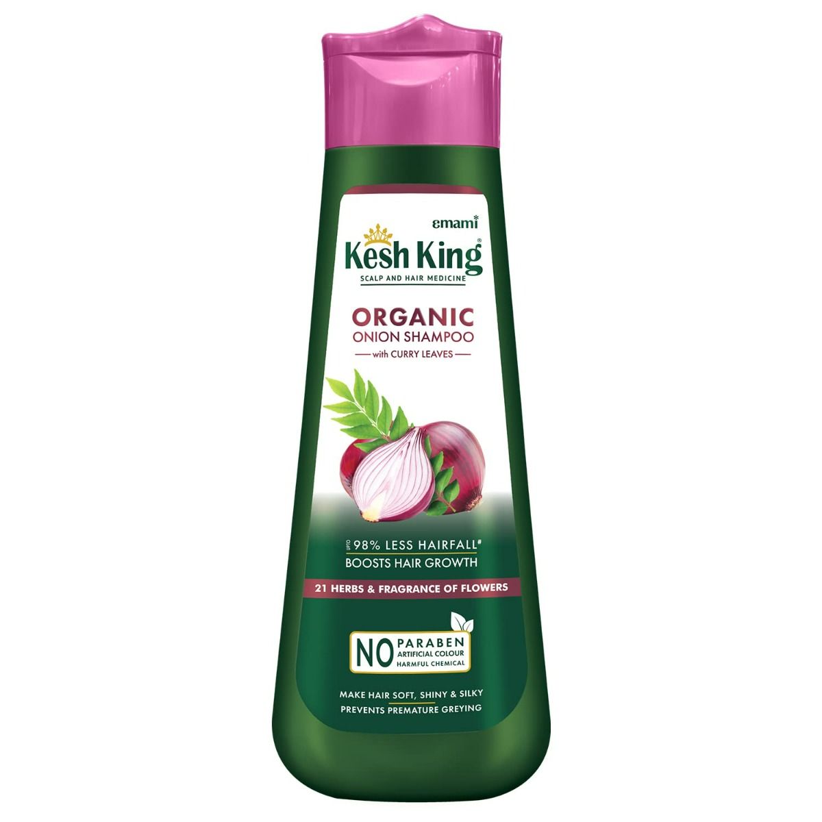 Buy Kesh King Organic Onion Shampoo with Curry Leaves, 300 ml | 19 ...