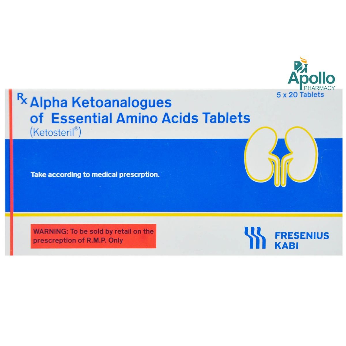 Ketosteril Tablet 20's Price, Uses, Side Effects, Composition - Apollo ...