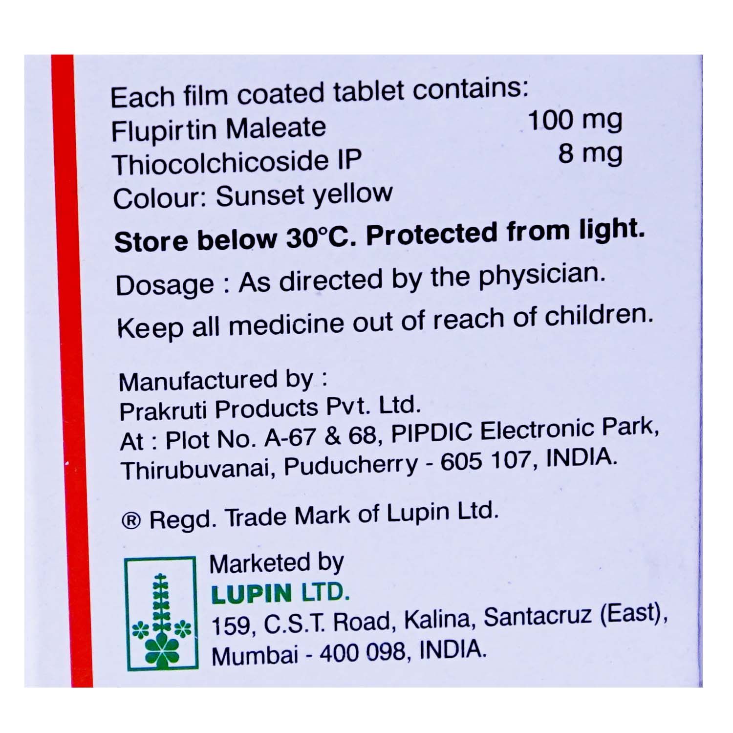 Ketoflam T 8 mg Tablet 10's Price, Uses, Side Effects, Composition ...