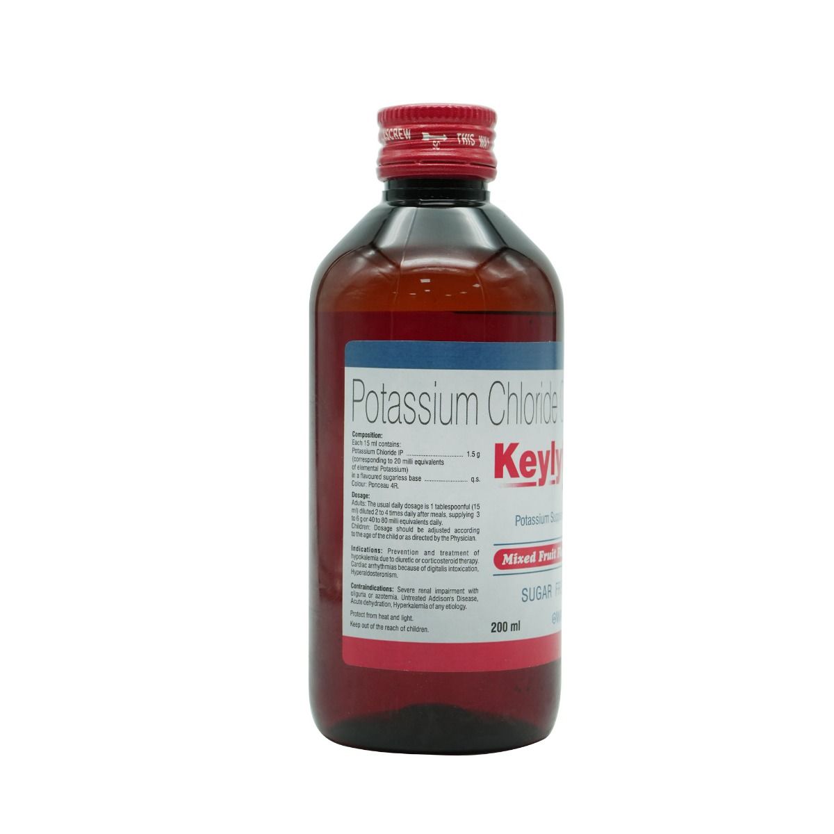 Keylyte Sugar Free Mixed Fruit Oral Solution 200 ml Price, Uses, Side ...
