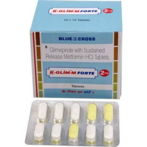 K-Glim-M Forte 2 mg Tablet | Uses, Side Effects, Price | Apollo Pharmacy