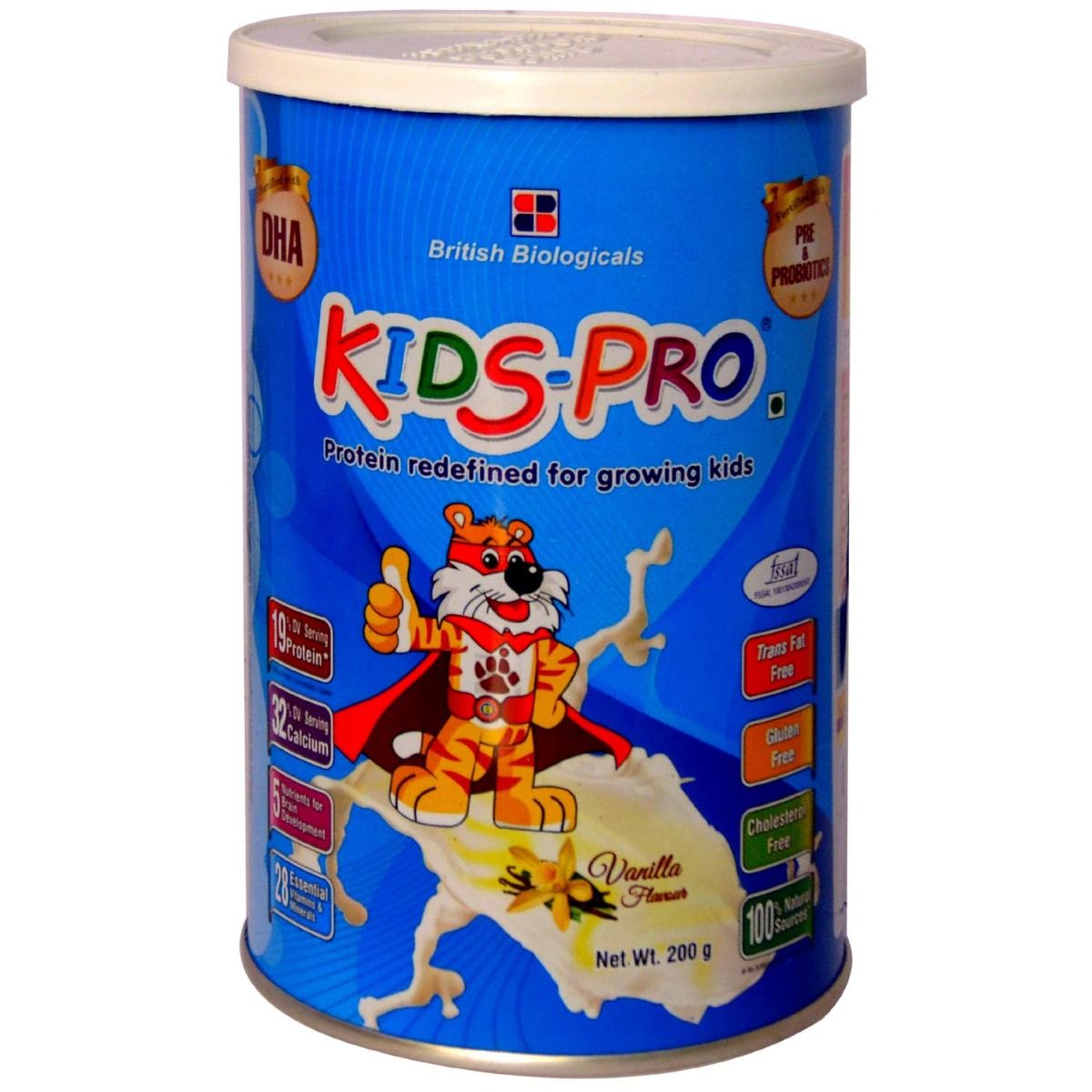 Kids - Pro Vanilla Flavour Powder, 200 gm Tin Price, Uses, Side Effects ...
