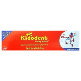 Buy Kidodent Cavity Shield Bubble Gum Flavour Toothpaste 60 gm | 19 ...