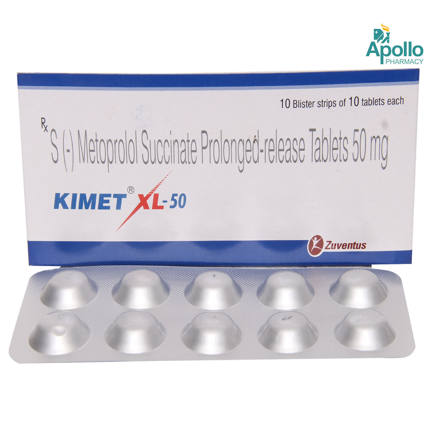 Kimet XL-50 Tablet 10's Price, Uses, Side Effects, Composition - Apollo ...