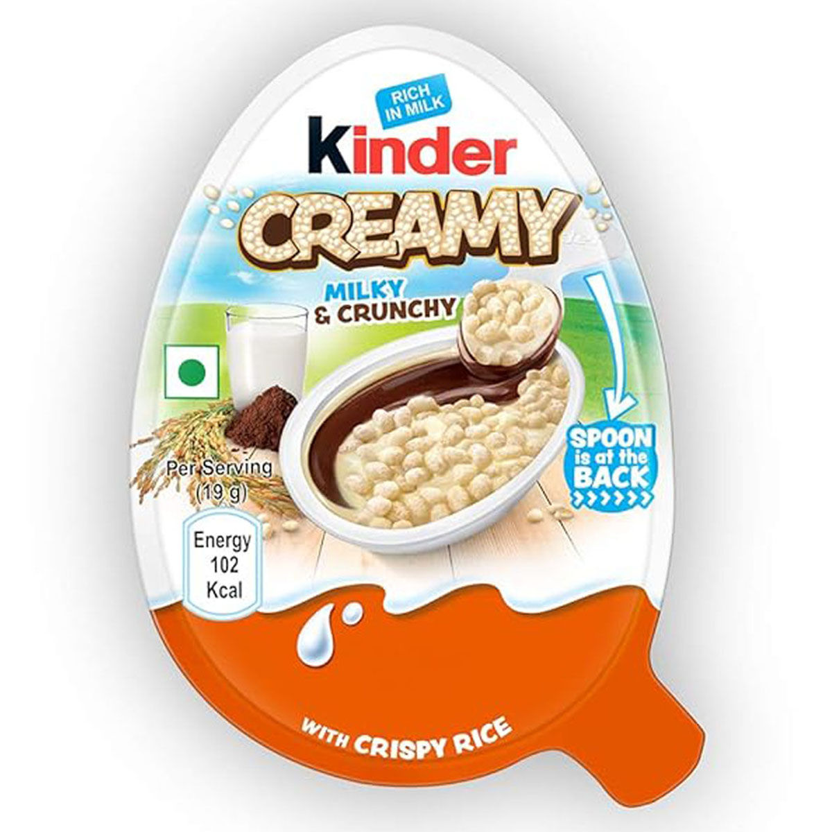 Buy Kinder Creamy Milky & Crunchy Chocolate, 19 gm | 19 Minutes ...