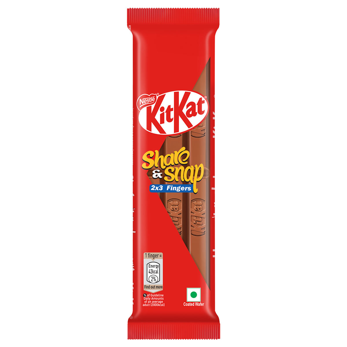Buy Nestle KitKat Share & Snap 2x3 Fin gmers Choco Coated Wafer Bars ...