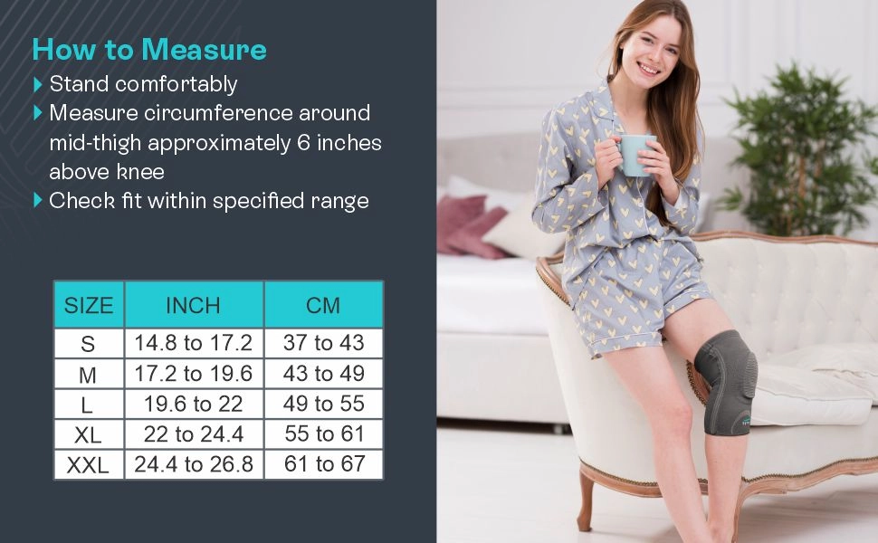 Tynor Knee Cap With Patellar Ring, Large, Gray, 1 Count | For Targeted ...