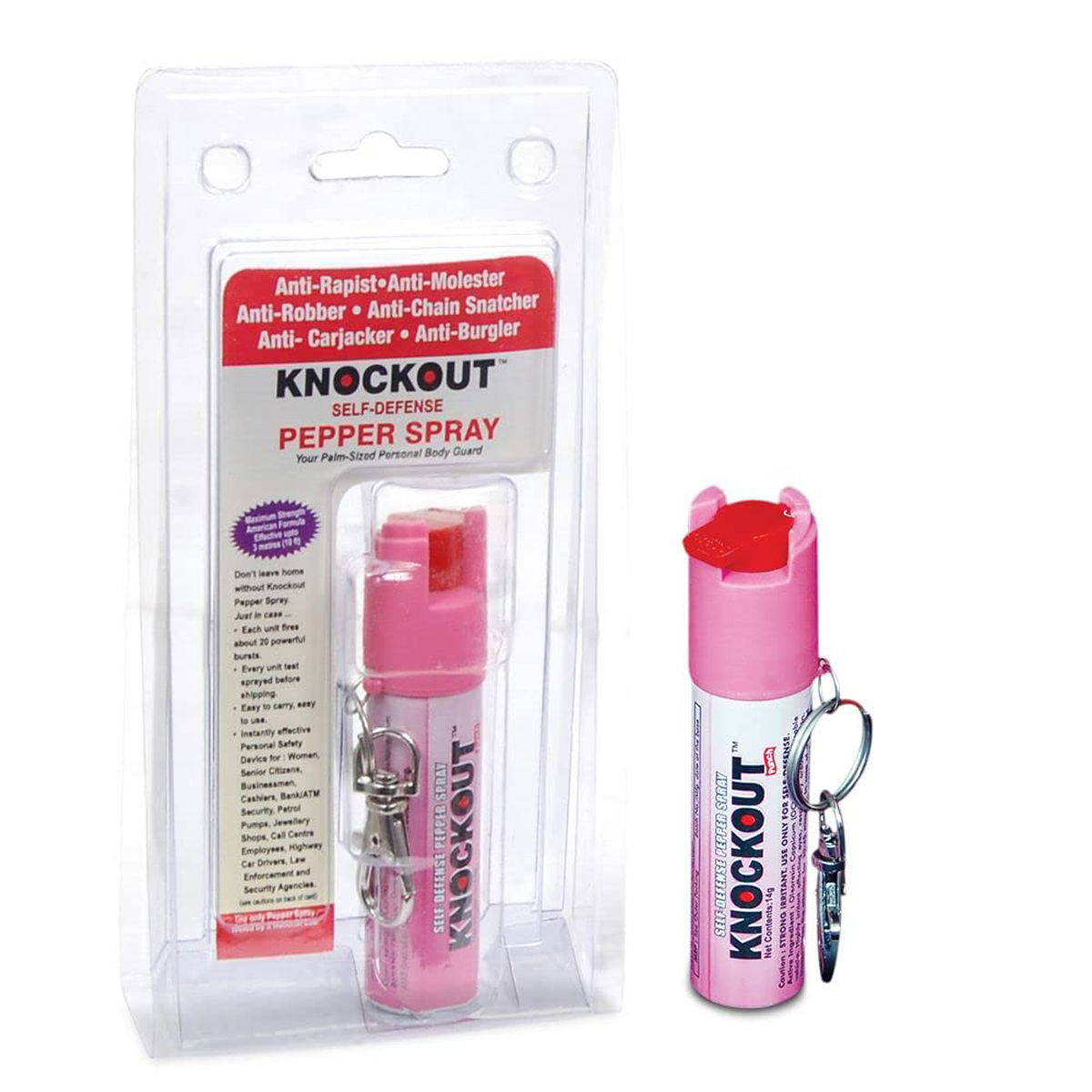 Knockout Self-Defense Pepper Spray, 14 gm Price, Uses, Side Effects ...