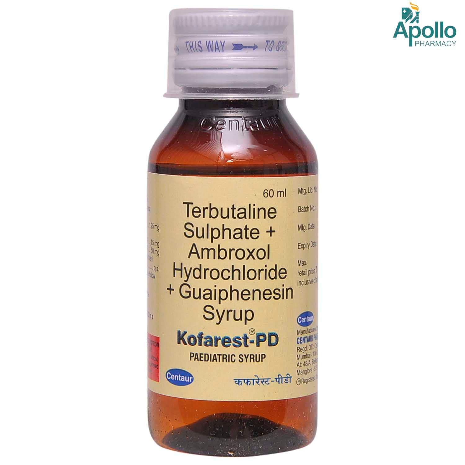 Kofarest PD Syrup | Uses, Side Effects, Price | Apollo Pharmacy