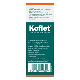 Buy Himalaya Koflet Cough Syrup, 100 ml | 19 Minutes Delivery | Apollo ...