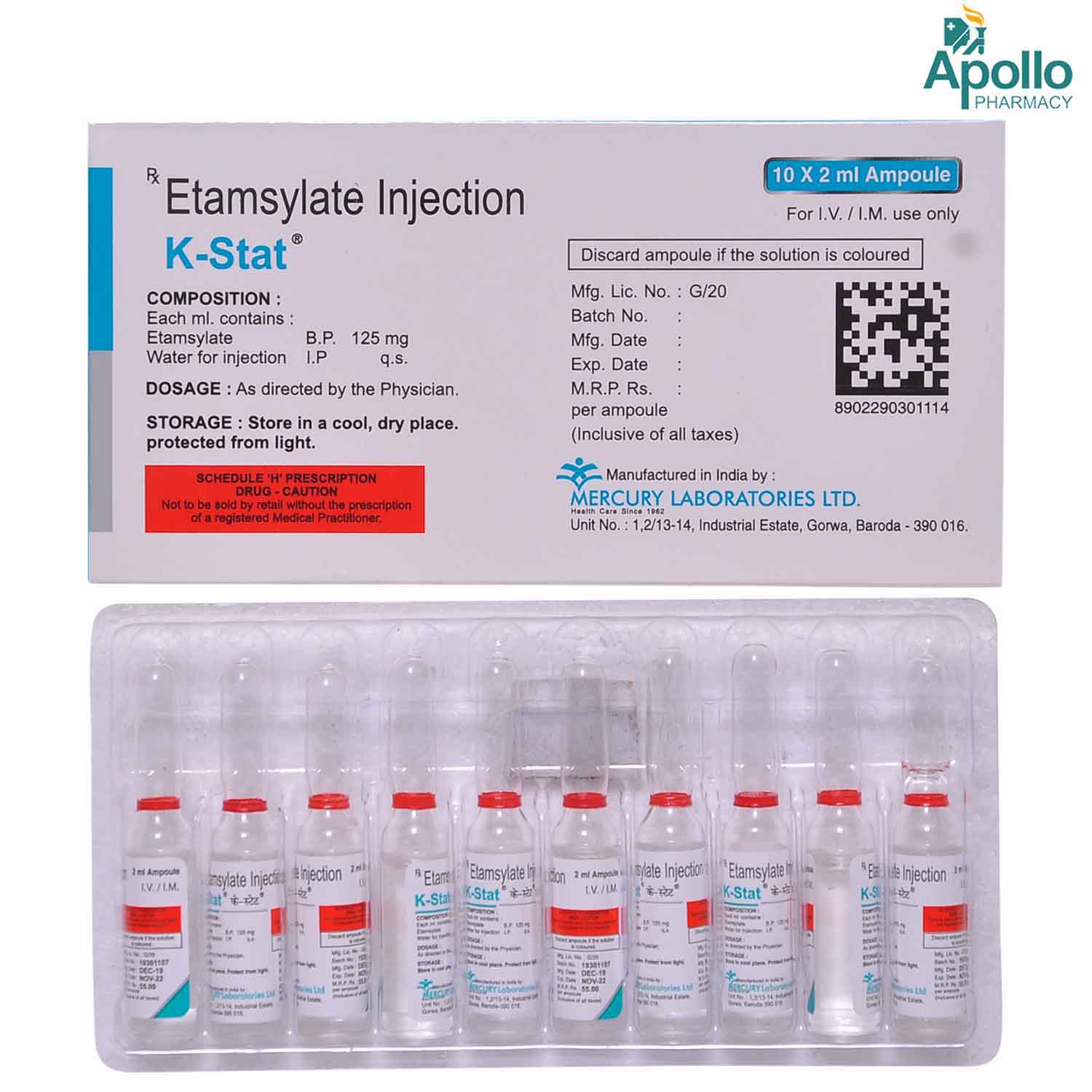 K-stat Injection 2 ml Price, Uses, Side Effects, Composition - Apollo ...
