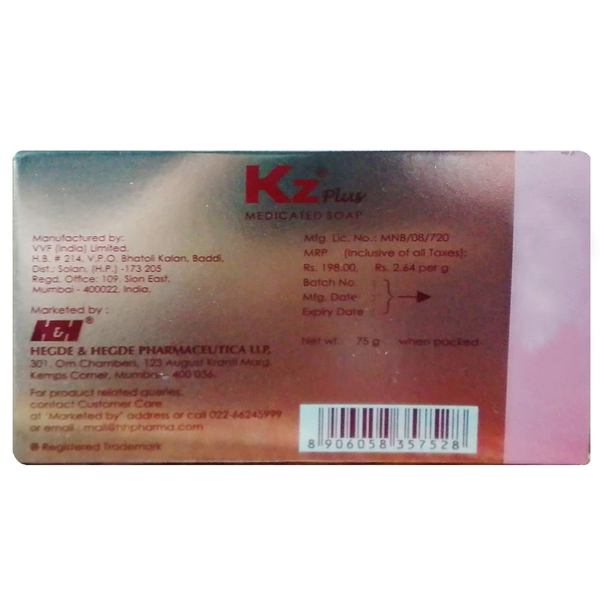 Buy KZ Plus Medicated Soap, 75 gm | 19 Minutes Delivery | Apollo Pharmacy