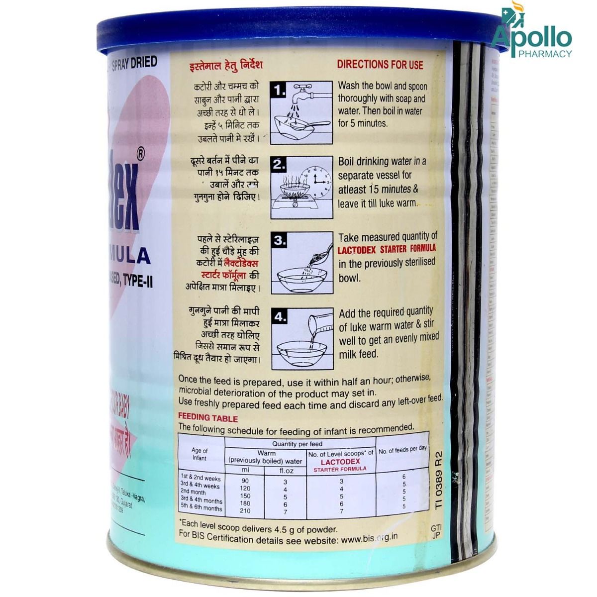 Lactodex Starter Formula Stage 1 Powder for Up to 6 Months, 500 gm ...