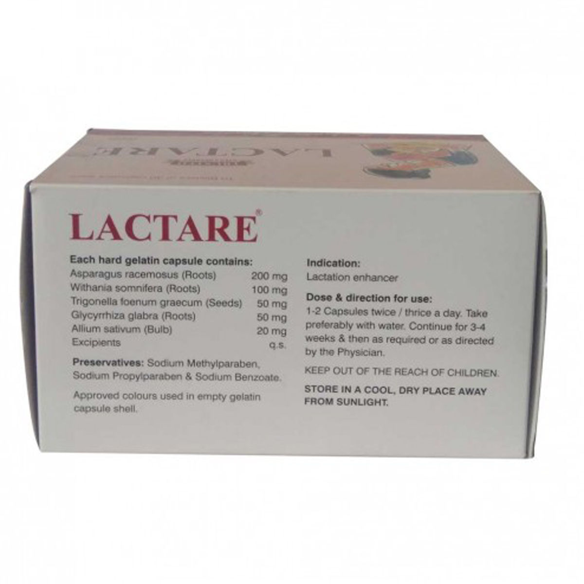 Lactare Capsules 30's Price, Uses, Side Effects, Composition - Apollo ...