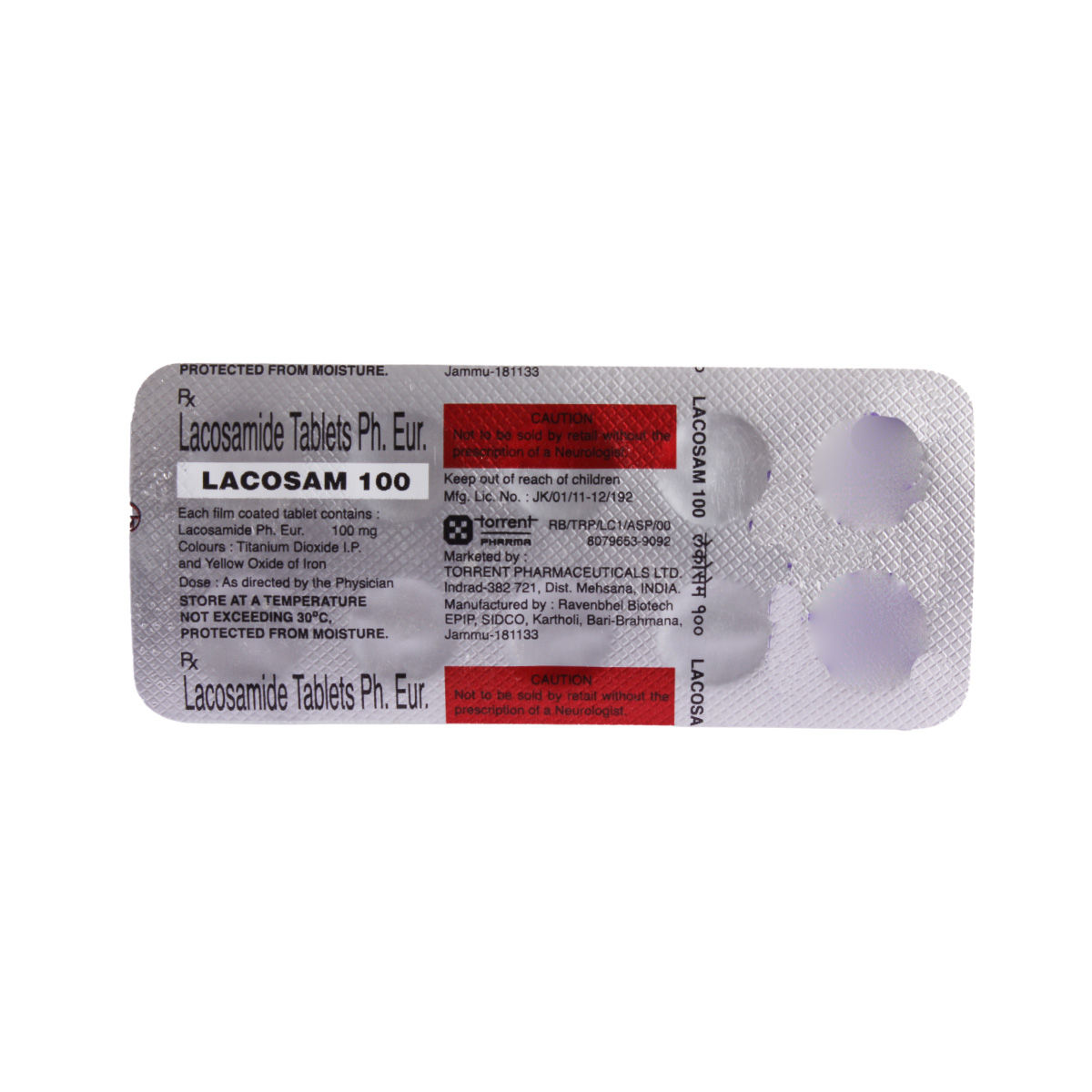 Lacosam 100 mg Tablet 10's Price, Uses, Side Effects, Composition ...