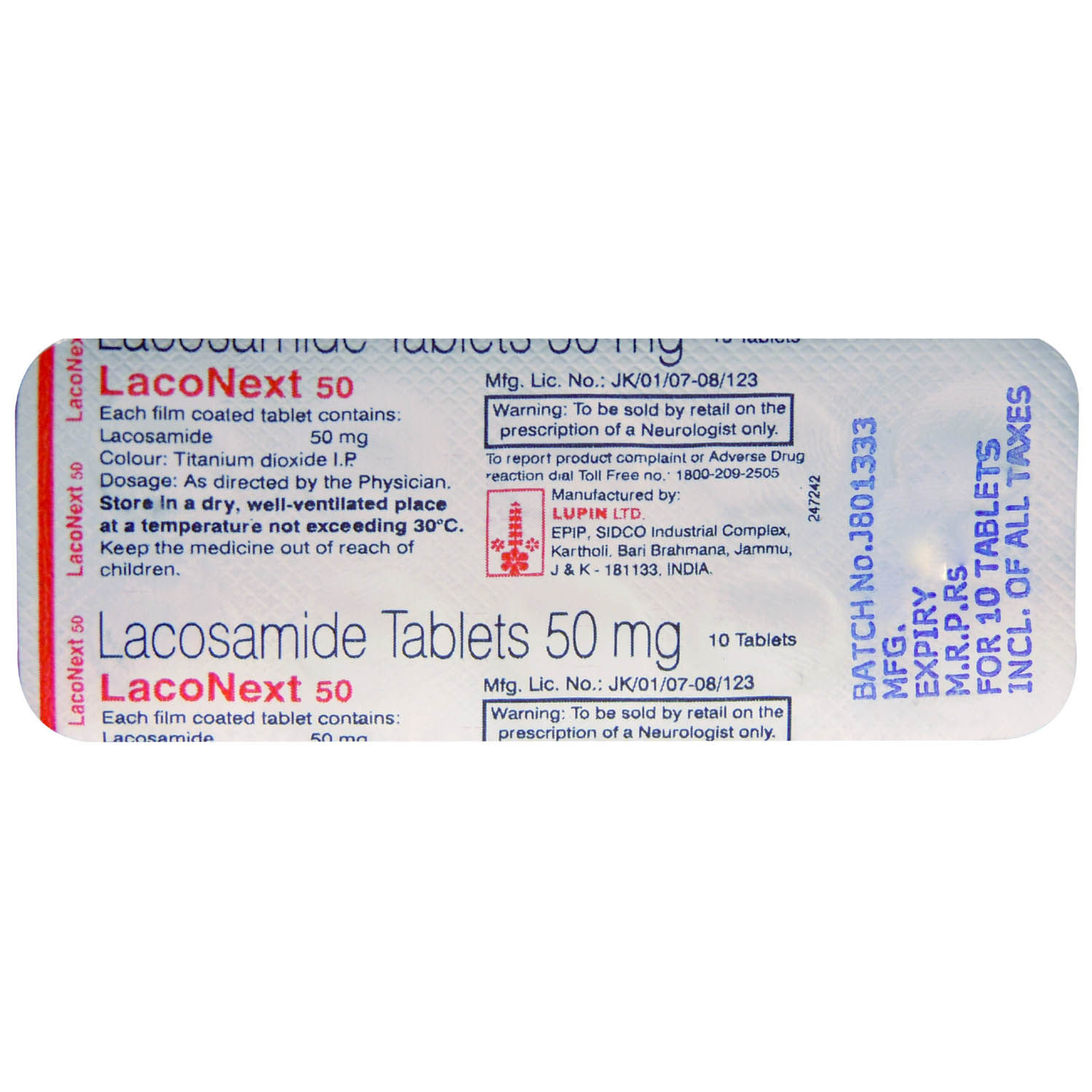 Laconext 50 Tablet 10's Price, Uses, Side Effects, Composition - Apollo ...