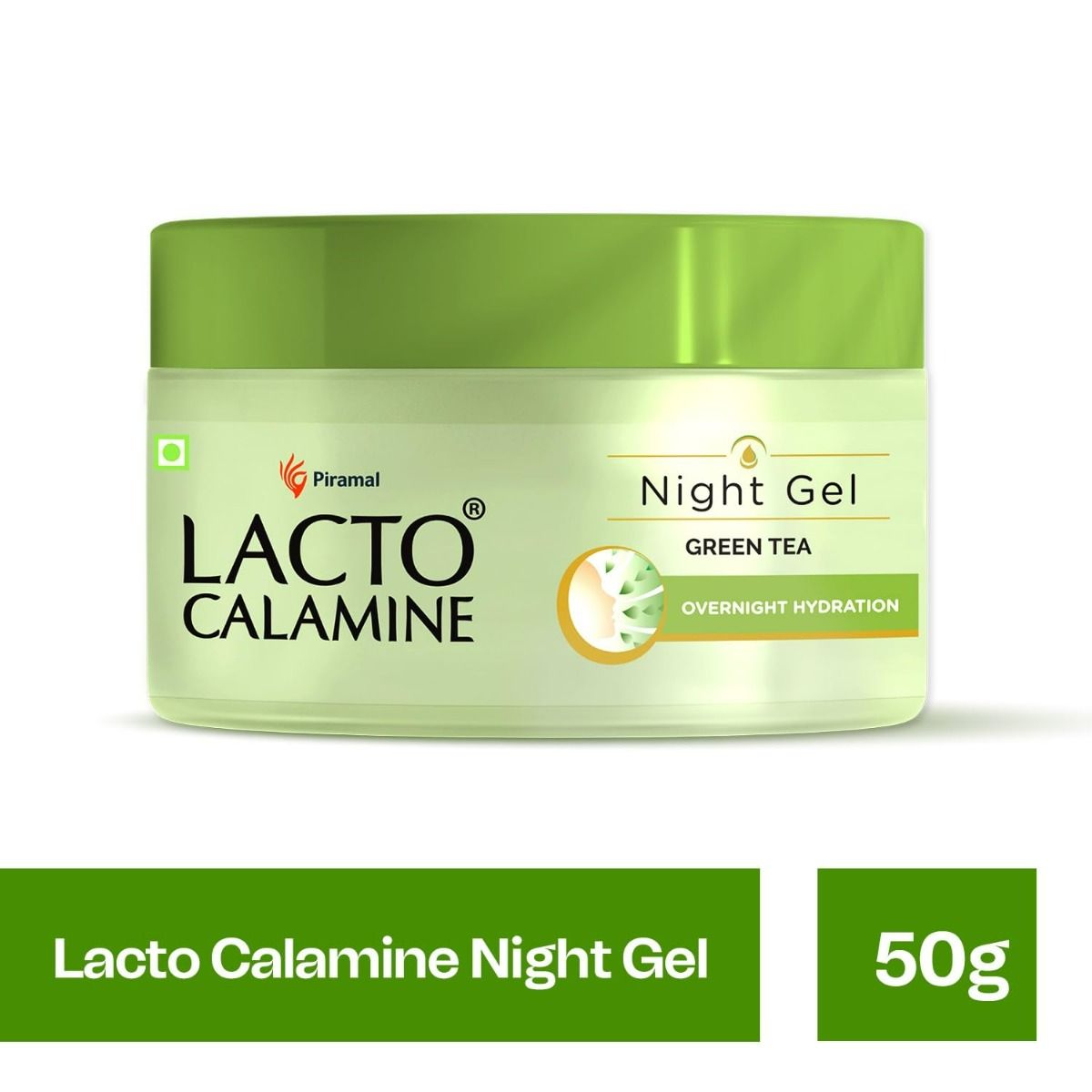 Buy Lacto Calamine Green Tea Night Gel, 50 gm | 19 Minutes Delivery ...