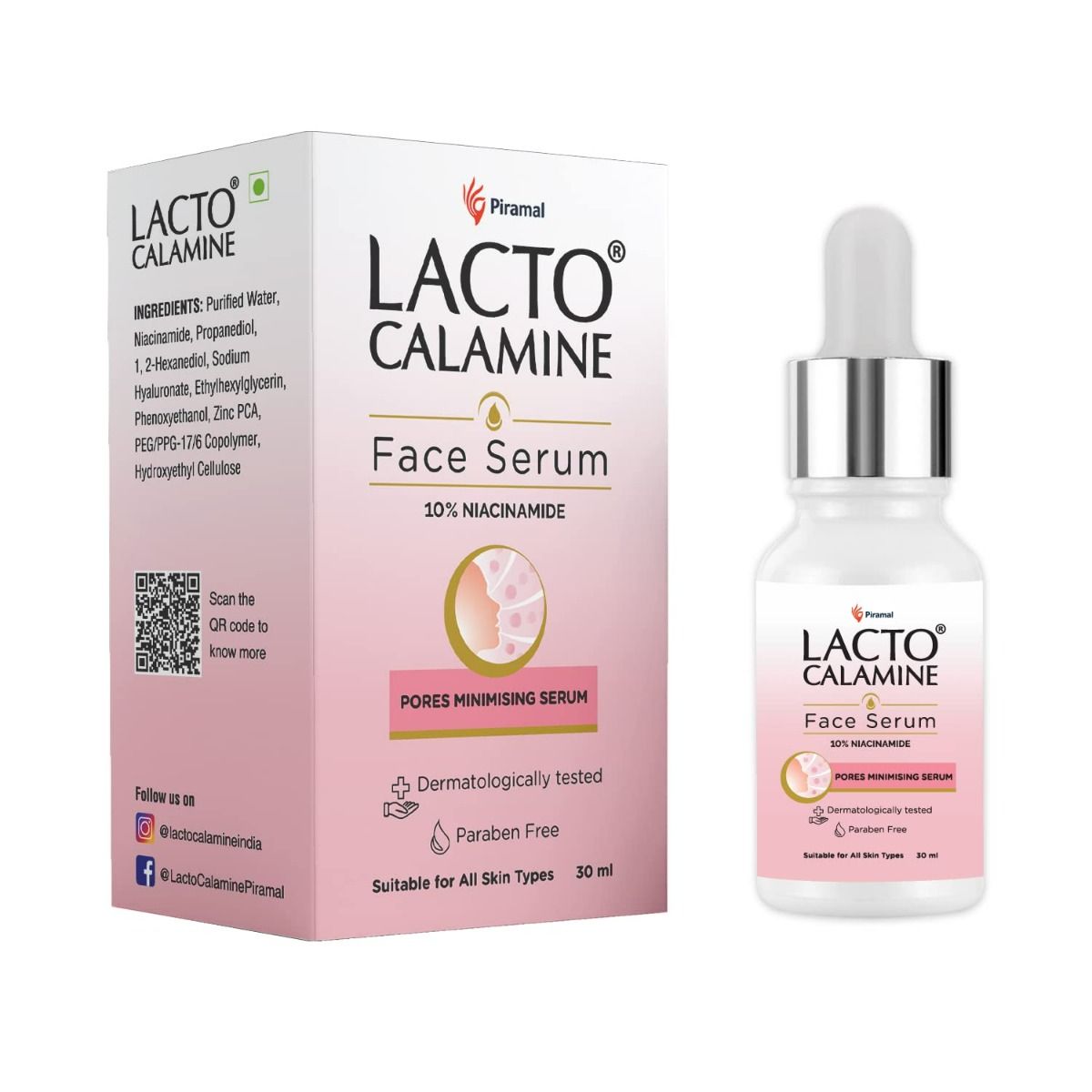 Buy Lacto Calamine 10% Niacinamide Face Serum, 30 ml | 19 Minutes ...