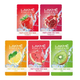 Buy Lakme Blush & Glow Strawberry Blast Sheet Mask 25 ml | 19 Minutes ...