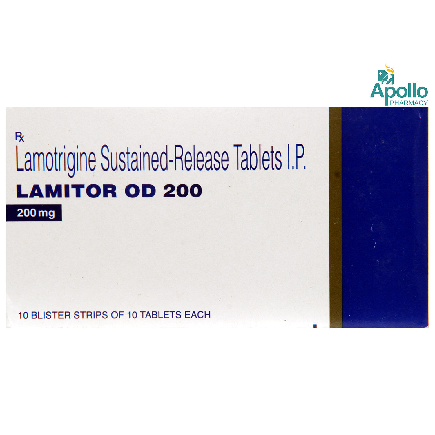 Lamitor OD 200 Tablet 10's Price, Uses, Side Effects, Composition ...