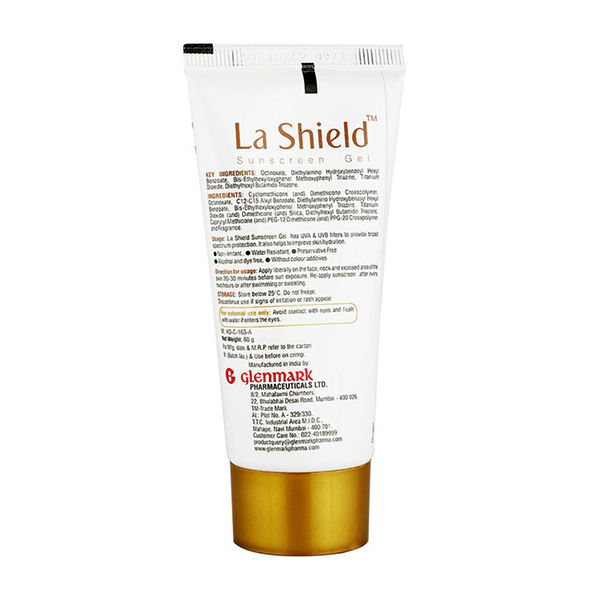 La Shield SPF 40 PA+++ Sunscreen Gel, 60 gm Price, Uses, Side Effects ...