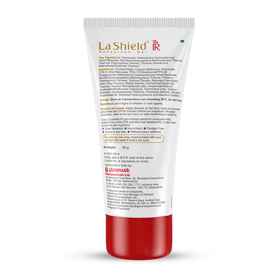 LA Shield IR SPF 30 PA++++ Sunscreen Gel, 60 gm Price, Uses, Side ...