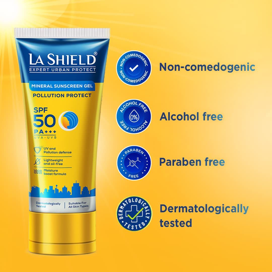 La Shield Expert Urban Protect SPF 50 PA+++ Sunscreen Gel, 50 gm Price ...