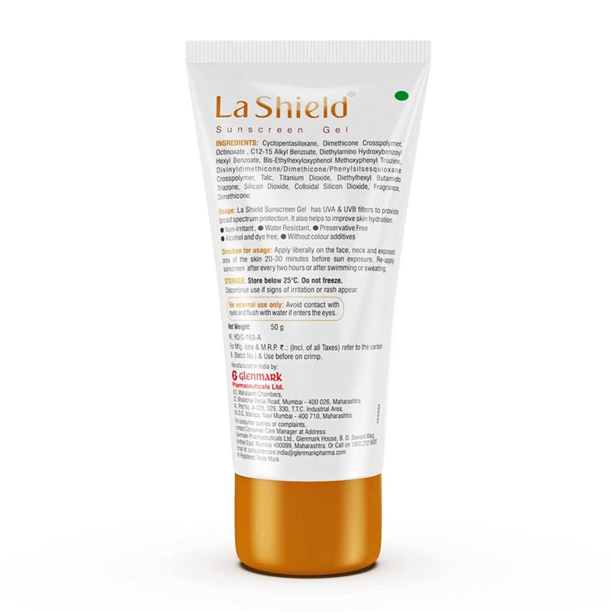 La Shield SPF 40 PA+++ Sunscreen Gel, 50 gm Price, Uses, Side Effects ...